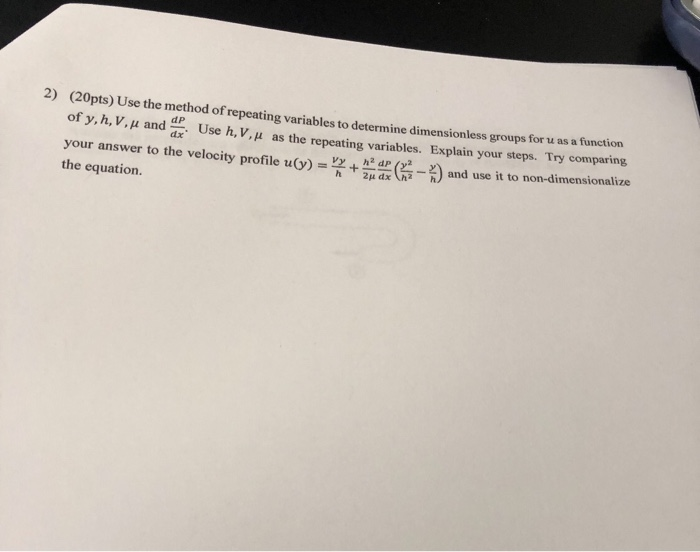 Solved 2 20pts Use The Method Of Repeating Variables To 