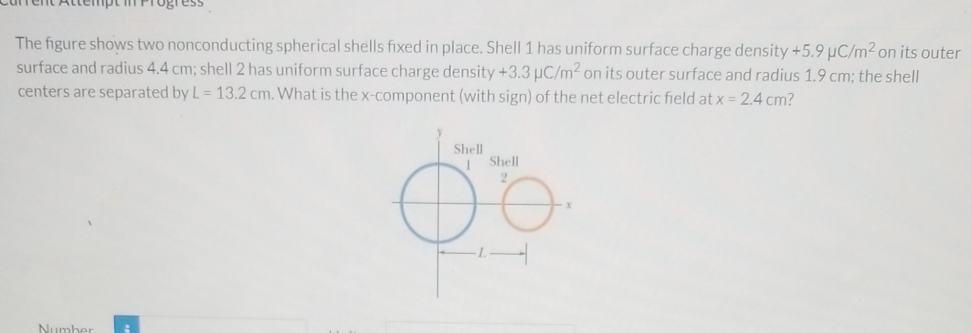 Solved The figure shows two nonconducting spherical shells | Chegg.com