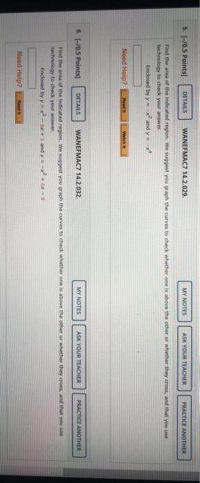 Solved 6. [-70.5 Points) DETAILS WANEFMAC7 14.2.029. MY | Chegg.com Solved 6. [-70.5 Points) DETAILS WANEFMAC7 14.2.029. MY | Chegg.com