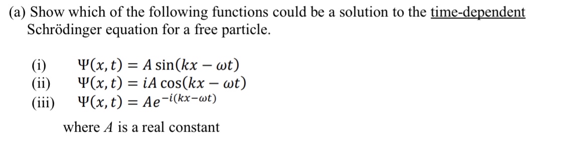 Solved (a) ﻿Show which of the following functions could be a | Chegg.com