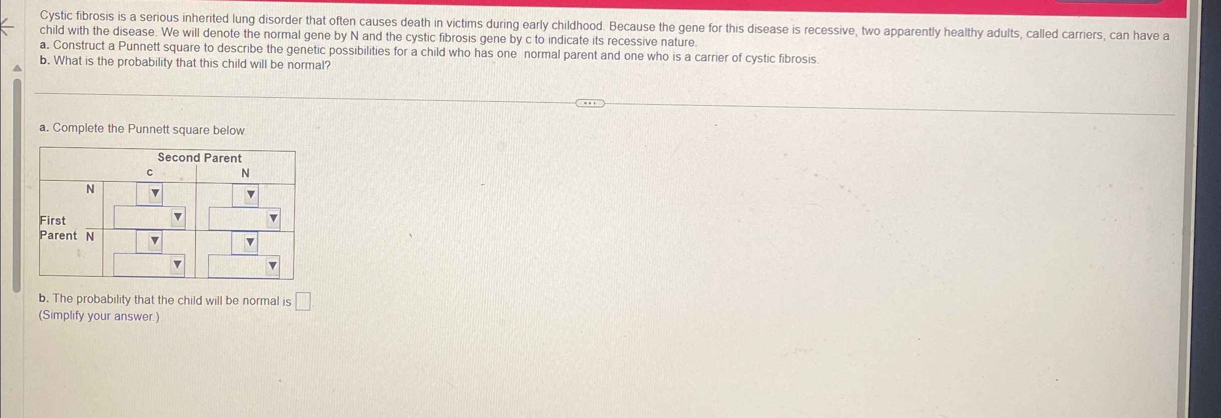 Solved Cystic fibrosis is a serious inherited lung disorder | Chegg.com