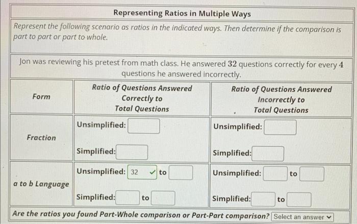 Solved Jon was reviewing his pretest from math class. He | Chegg.com