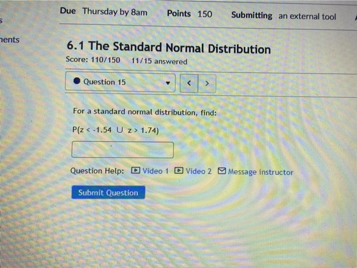 Solved Due Thursday by 8am Points 150 Submitting an external | Chegg.com