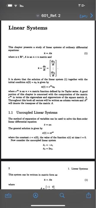Solved 2. Find the general solution and draw the phase | Chegg.com
