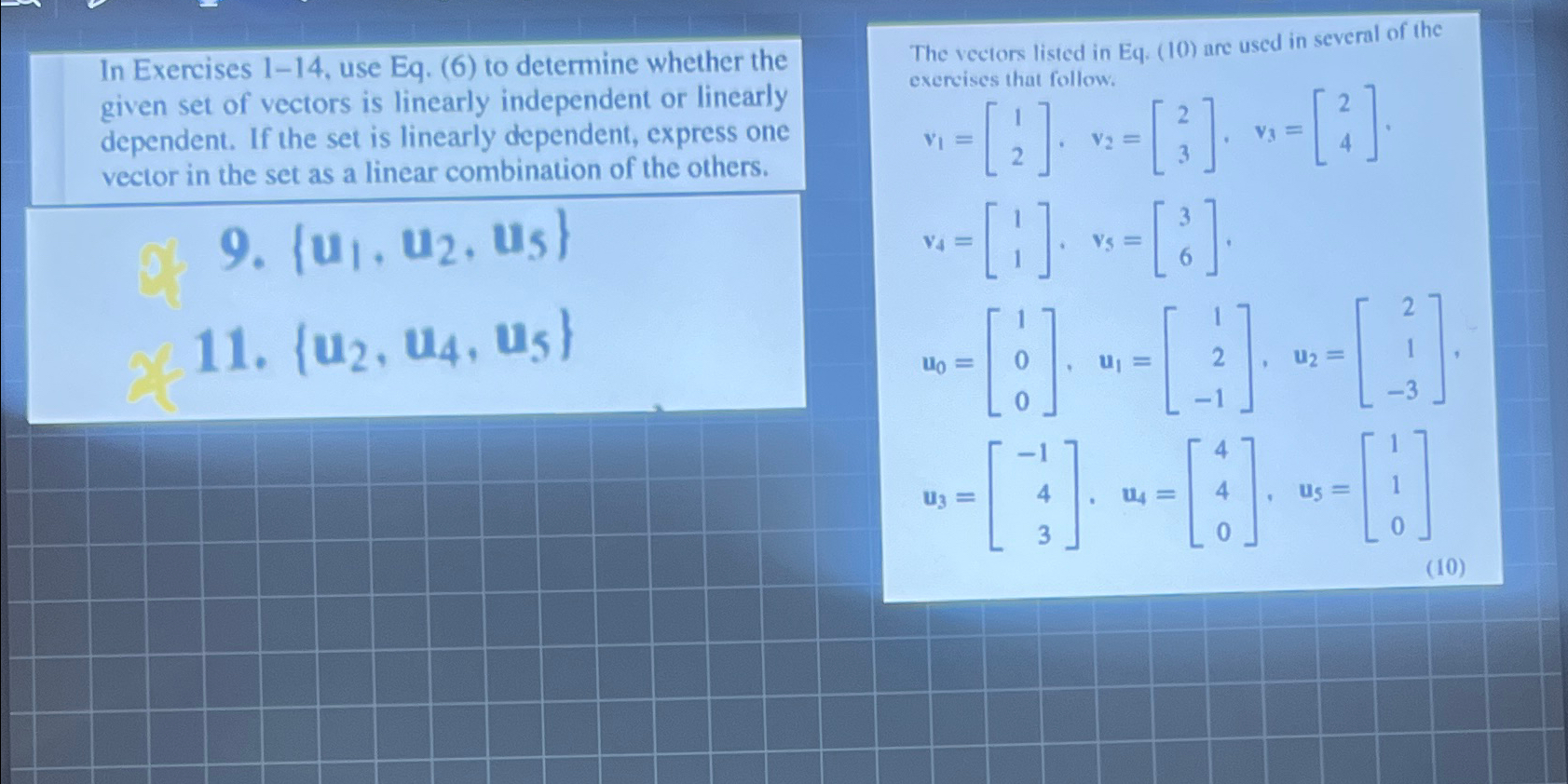 Solved In Exercises 1-14, ﻿use Eq. (6) ﻿to determine whether | Chegg.com