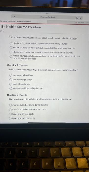 Solved Which of the following statements about mobile source | Chegg.com