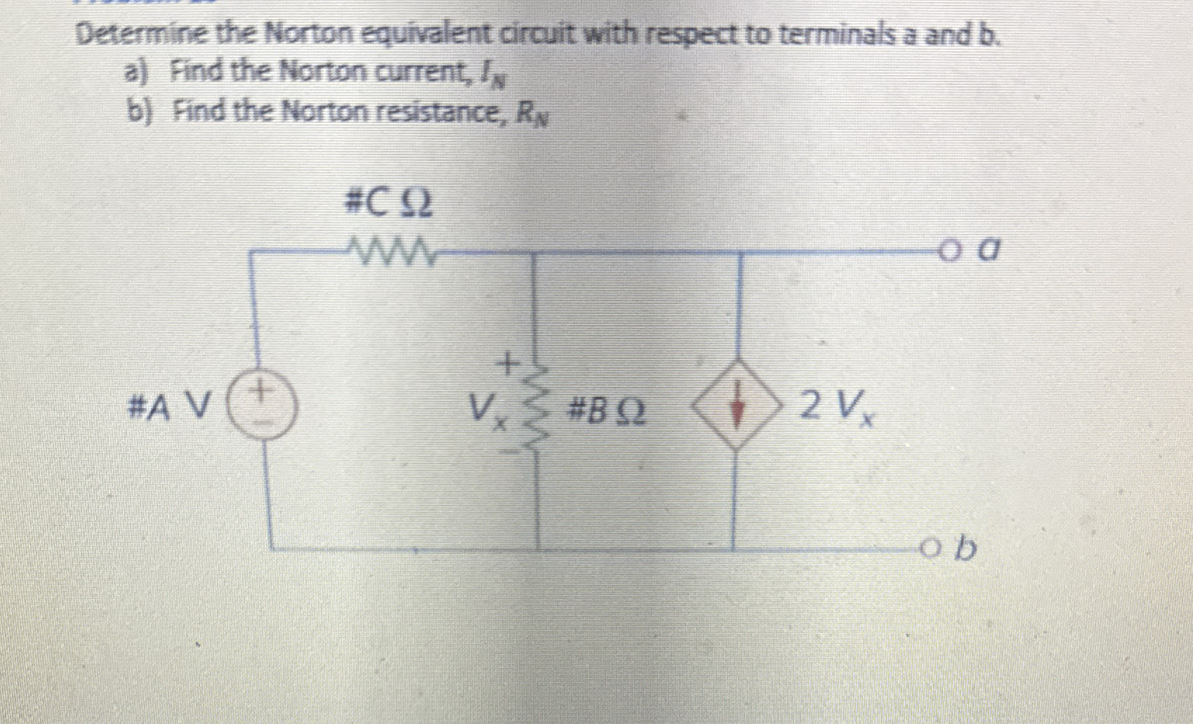 Solved Determine the Norton equivalent circuit with respect | Chegg.com