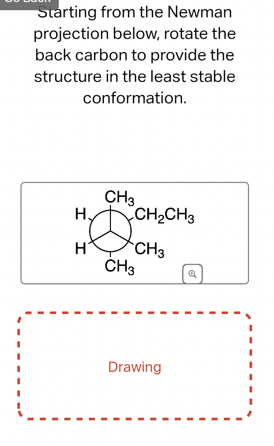 Solved Starting from the Newmanprojection below, rotate | Chegg.com