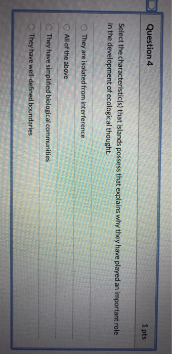 Solved Question 4 1 pts Select the characteristic(s) that | Chegg.com