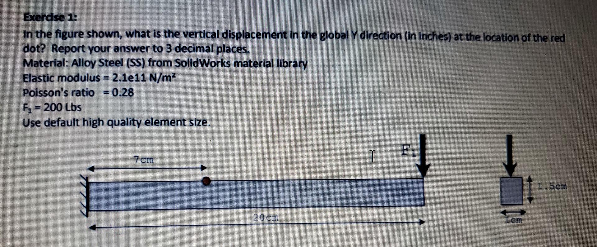 Solved Exercise 1: In the figure shown, what is the vertical | Chegg.com