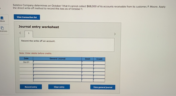 Solved Solstice Company determines on October 1 that it | Chegg.com