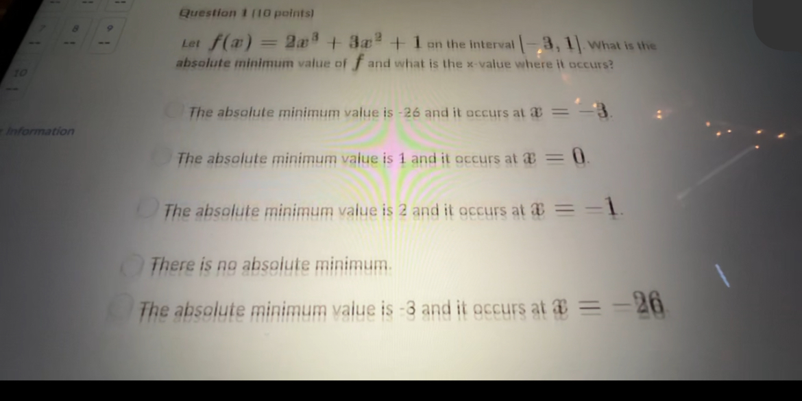 Solved Question 1 (10 ﻿points)Let f(x)=2x3+3x2+1 ﻿on the | Chegg.com