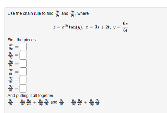 Solved Use the chain rule to find delzdels ﻿and delzdelt, | Chegg.com