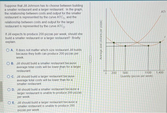 Solved Suppose that Jill Johnson has to choose between | Chegg.com