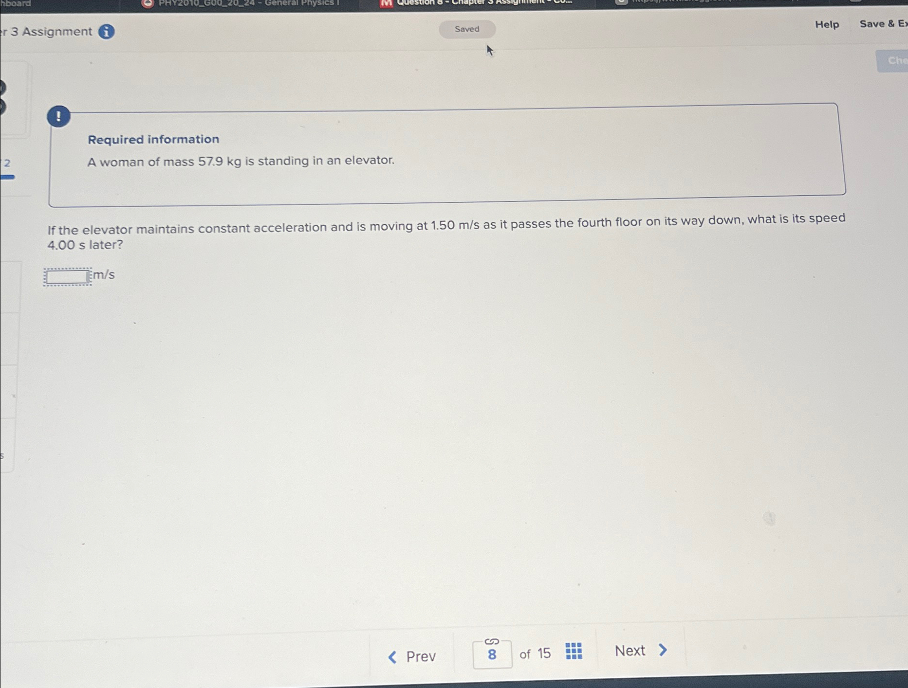 Solved 3 ﻿Assignment (i)SavedHelpSave & Ex!Required | Chegg.com