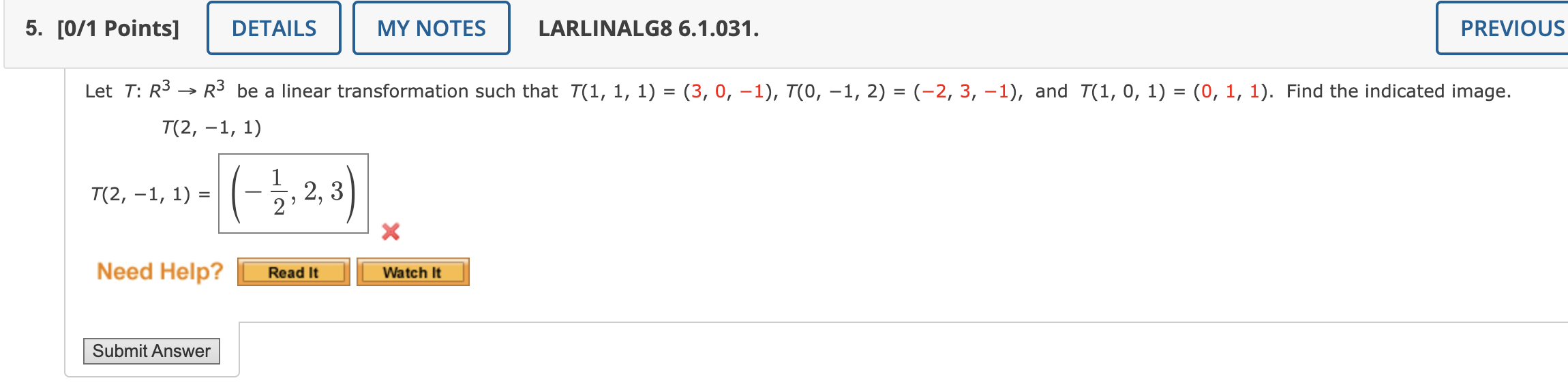 Solved Let T:R3→R3 ﻿be a linear transformation such that | Chegg.com