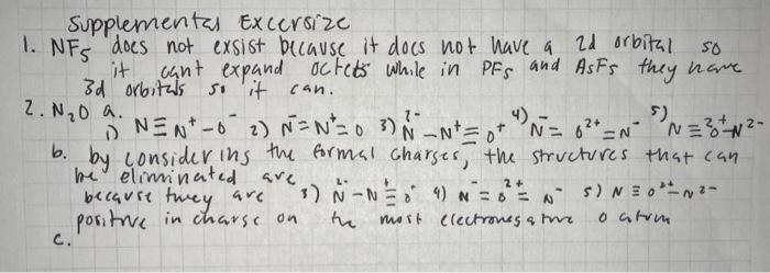 Solved Supplemental Exercises 1. The molecules PFs and AsFs | Chegg.com