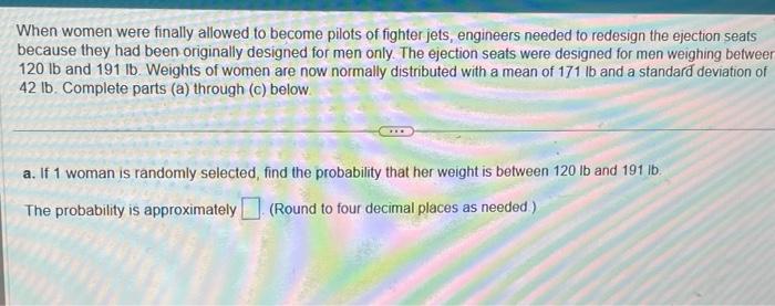 Solved When women were finally allowed to become pilots of | Chegg.com
