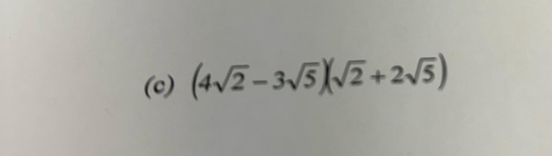 Solved operation with the radicals multiplication | Chegg.com