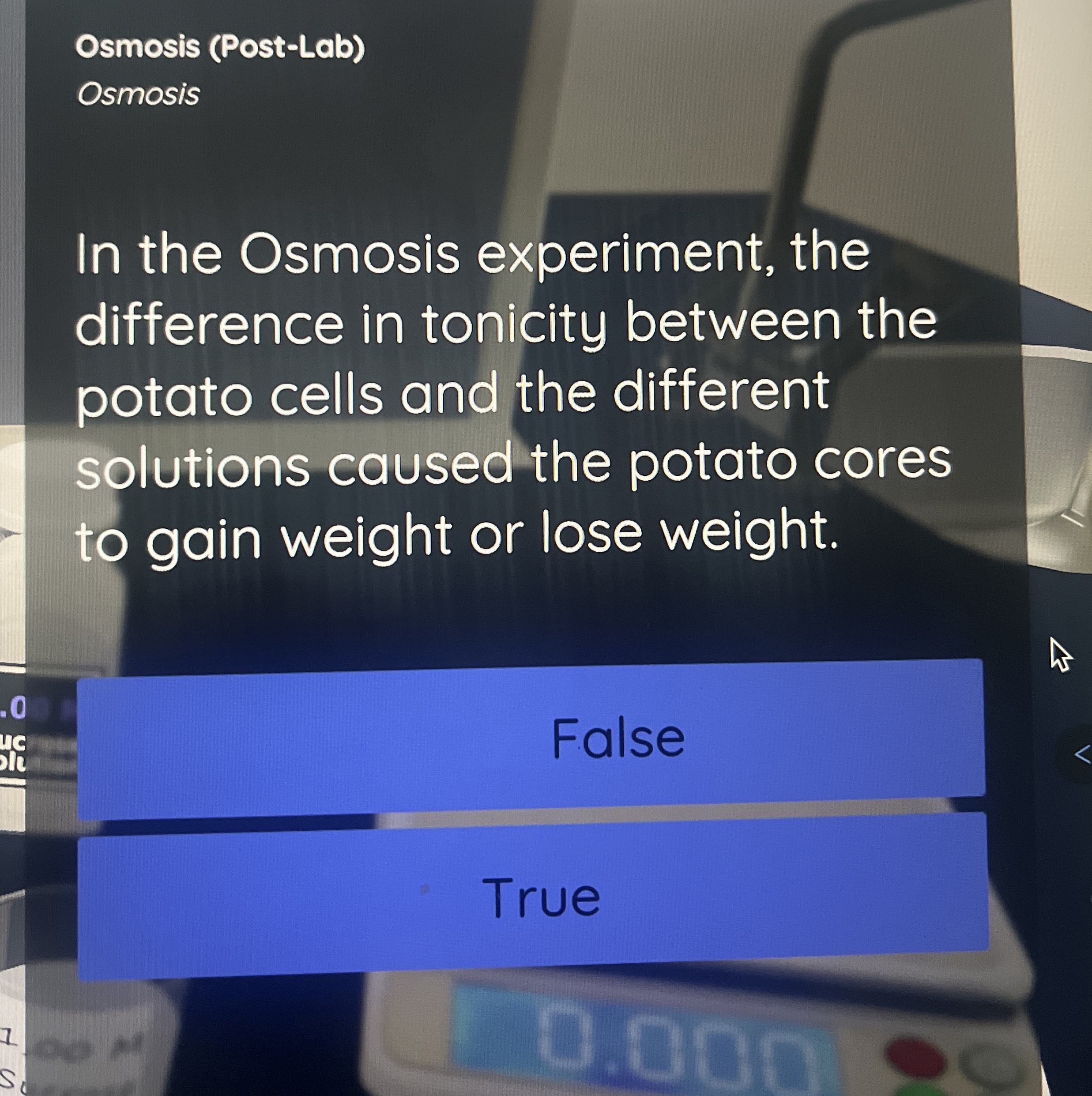 Solved Osmosis (Post-Lab)OsmosisIn the Osmosis experiment, | Chegg.com