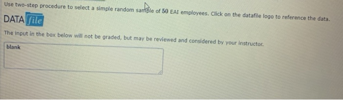 Use two-step procedure to select a simple random | Chegg.com