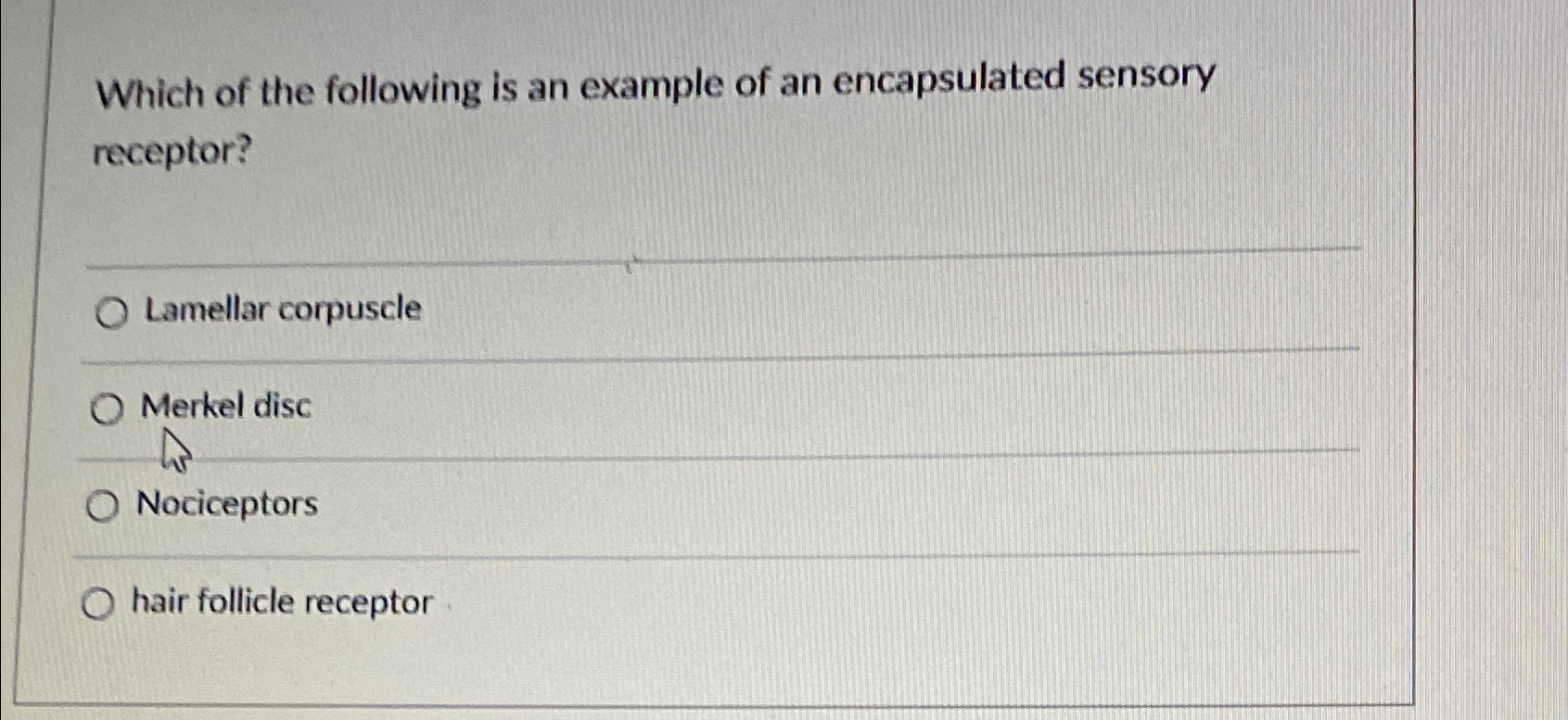 Solved Which of the following is an example of an | Chegg.com