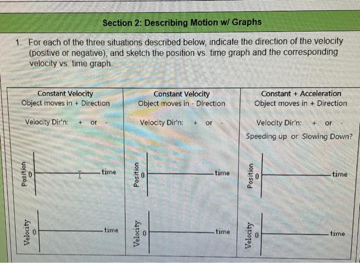 Solved 1. For each of the three situations described below, | Chegg.com