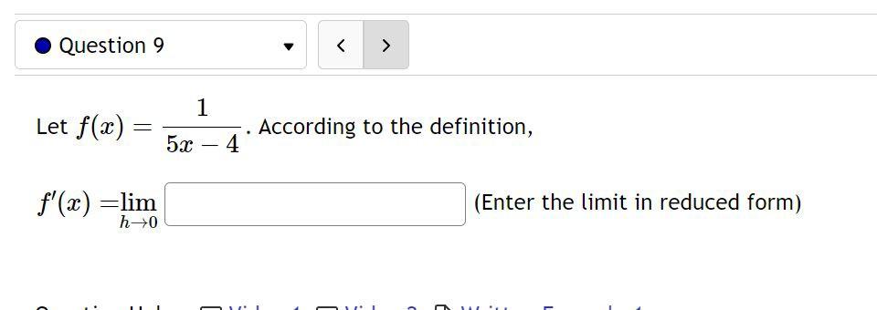 Solved Let f(x)=5x−41. According to the definition, | Chegg.com