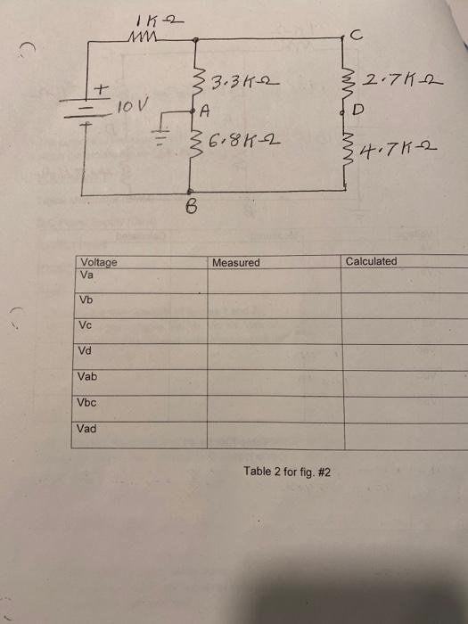 Solved IKE c 2.7K 2 + clov 33.3k2 A = 6.8K2 D 4.7K 2 6 | Chegg.com
