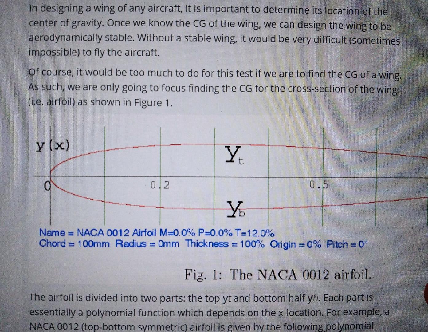 Solved In designing a wing of any aircraft, it is important | Chegg.com