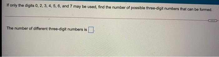 Solved How many three-digit numbers have the sum of their | Chegg.com