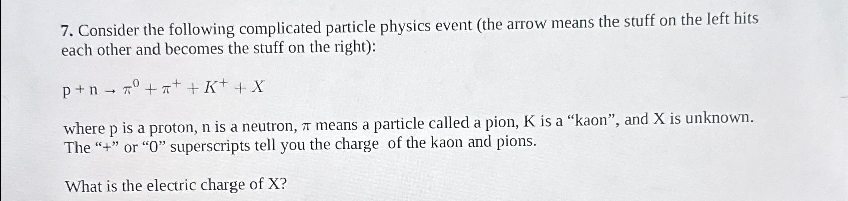 Solved Consider the following complicated particle physics | Chegg.com