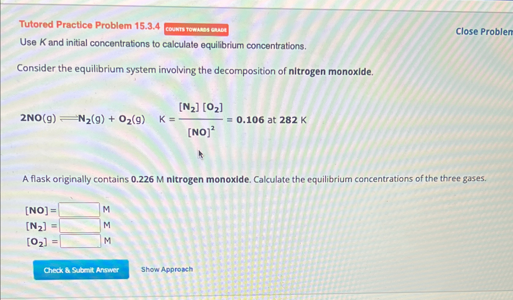 Solved Tutored Practice Problem 15.3.4 ﻿counts towARes | Chegg.com