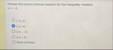 Solved Choose the correct interval notation for the | Chegg.com