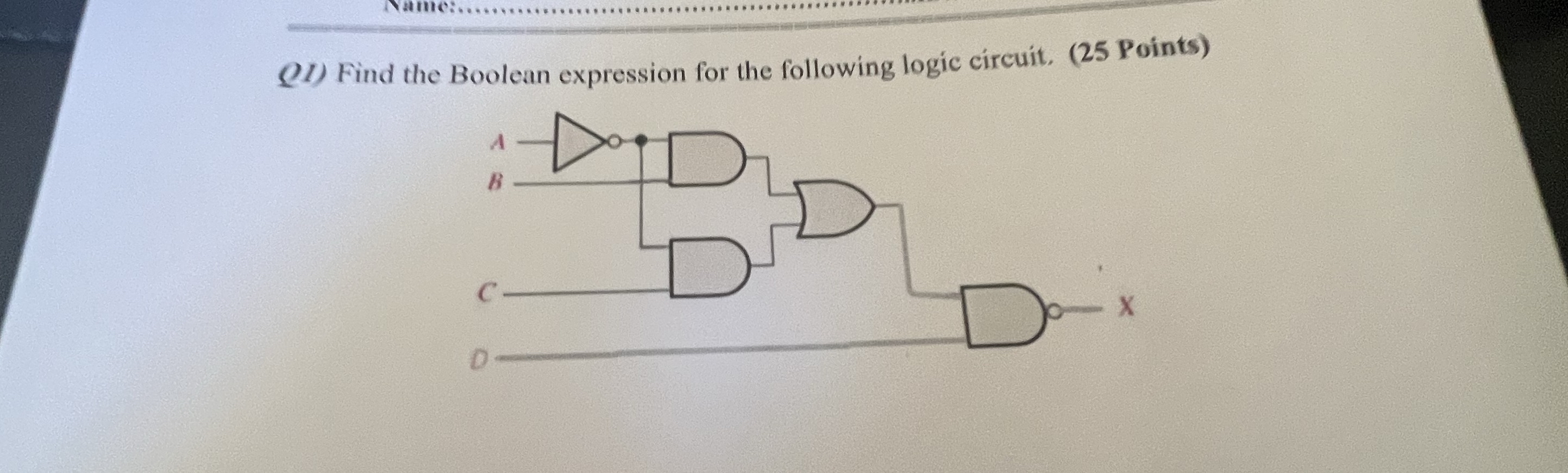 Solved Q1) ﻿Find the Boolean expression for the following | Chegg.com