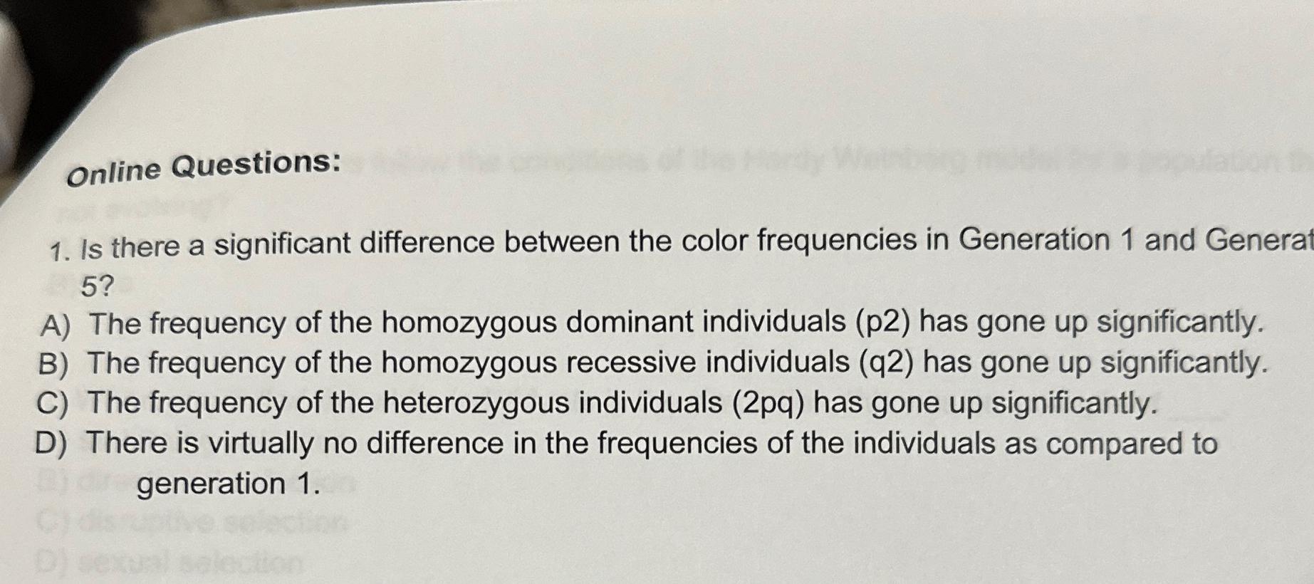 Solved Online Questions:Is there a significant difference | Chegg.com