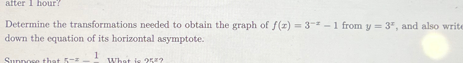 Solved Determine the transformations needed to obtain the | Chegg.com