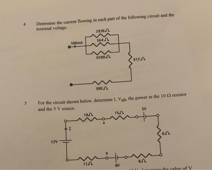 Solved Determine the current flowing in each part of the | Chegg.com