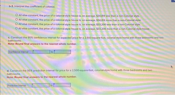 Solved A Realtor, is analyzing the relationship between the | Chegg.com