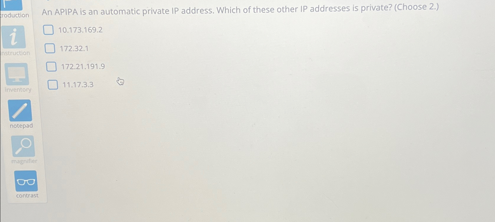 Solved roductionAn APIPA is an automatic private IP address. | Chegg.com