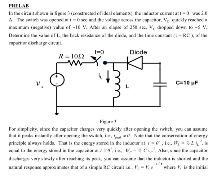 Solved PRELAB In the circuit shown in figure 3 (constructed | Chegg.com