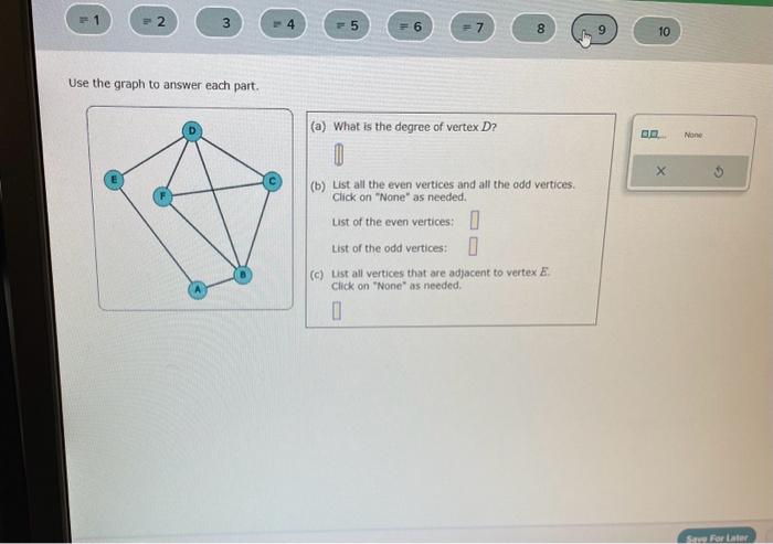 Solved Use the graph to answer each part. (a) What is the | Chegg.com