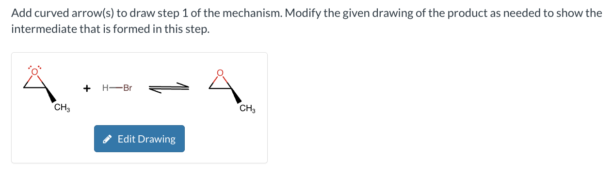 Solved Add curved arrow(s) ﻿to draw step 1 ﻿of the | Chegg.com