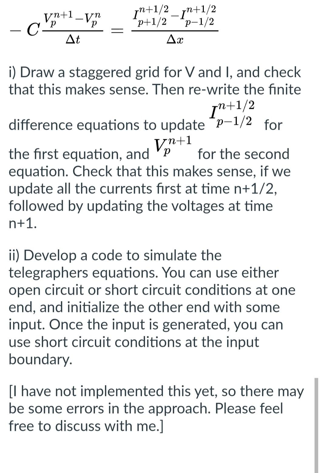 Q4) Here we will develop a leapfrog technique for the | Chegg.com
