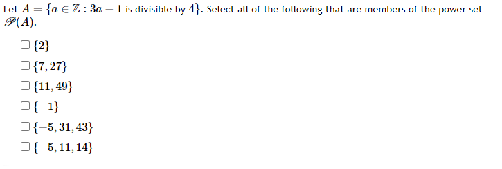 Solved Please help discrete math power sets question 4 | Chegg.com