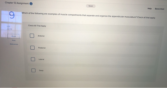 Solved Chapter 12 Assignment Help Save & B Which of the | Chegg.com