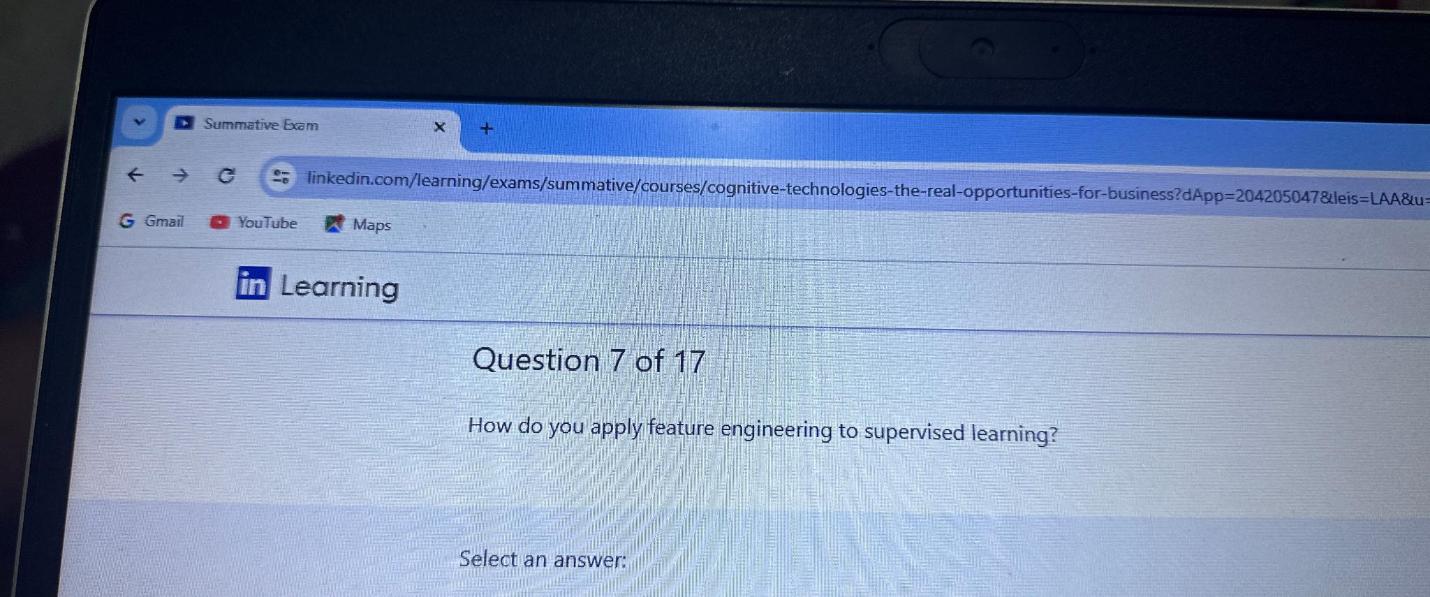 Solved Question 7 ﻿of 17How do you apply feature engineering | Chegg.com