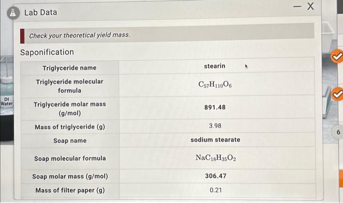 Solved what is the theoretical yield (g) with the correct | Chegg.com