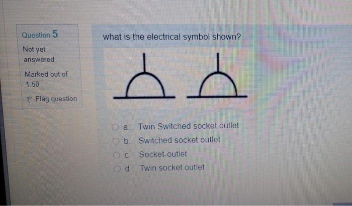Solved Question 5 what is the electrical symbol shown? Not | Chegg.com