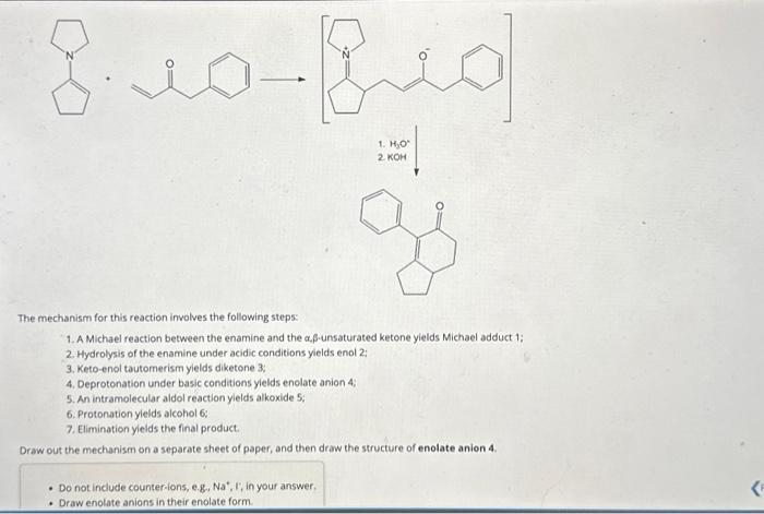 1. HO∘ 2. KOH The mechanism for this reaction | Chegg.com